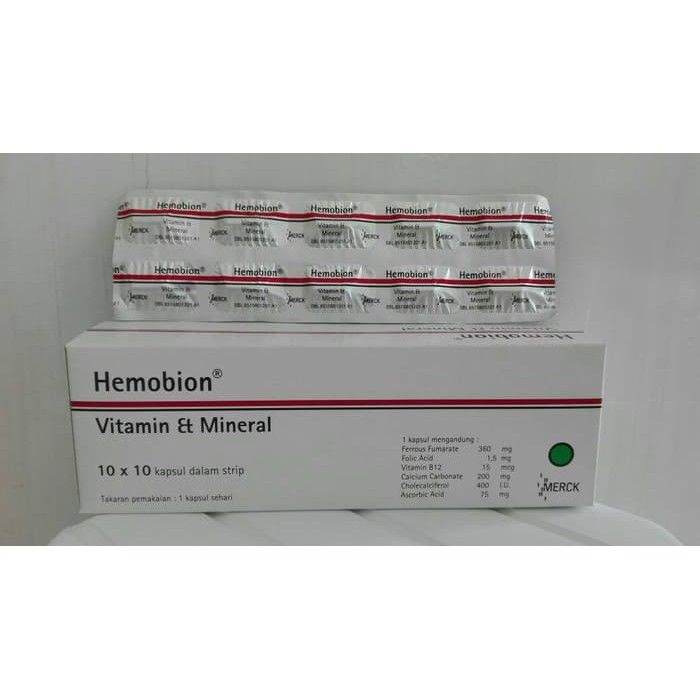 HEMOBION KAPSUL VITAMIN PENAMBAH DARAH LEBIH LENGKAP DARI SANGOBION ...