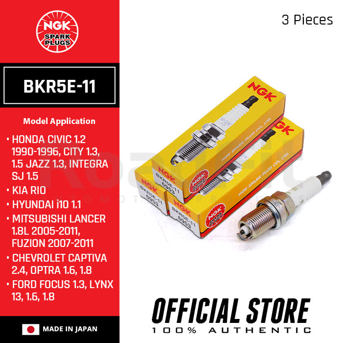 NGK BKR5E-11 Standard Spark Plugs for Hyundai Eon 2012- 3pcs. | Lazada PH