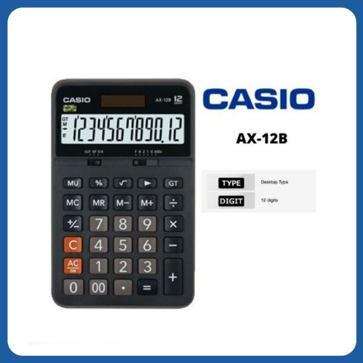 Casio Ax-12B Value Series Shop and Field Calculators (100% Original) | Lazada PH