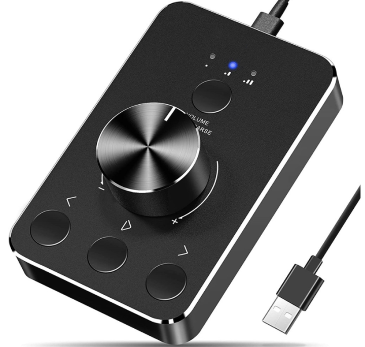 USB Volume Control Knob ลำโพงคอมพิวเตอร์ Controller One-Click Mute และ3 ...