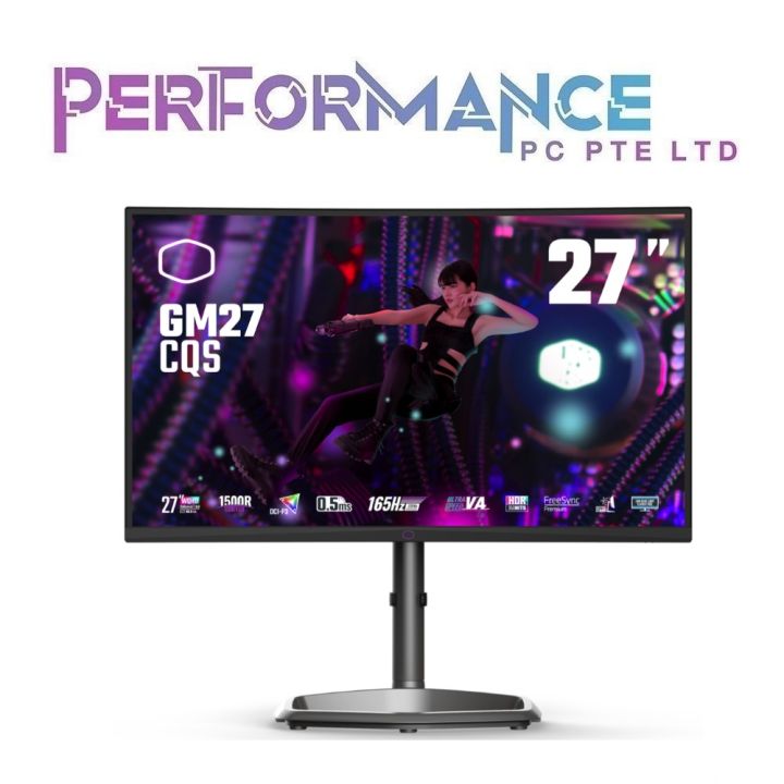 CoolerMaster GM27-CQS 2560x1440 (2K WQHD) Curved Gaming Monitor Resp ...