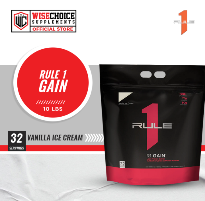 RULE 1 R1 GAIN 10 LBS VANILLA CREME FLAVOR | Lazada PH