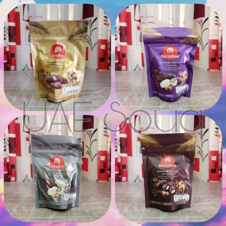 【Hot】 Carrefour Chocolate Coated Dates with Almond 100g | Lazada PH