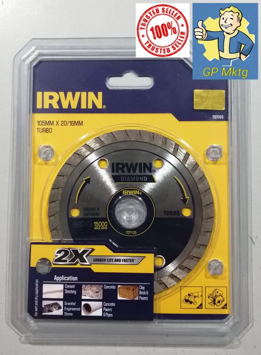 Original Irwin Diamond Cutting Wheel 4 Turbo - GPNorthern | Lazada PH