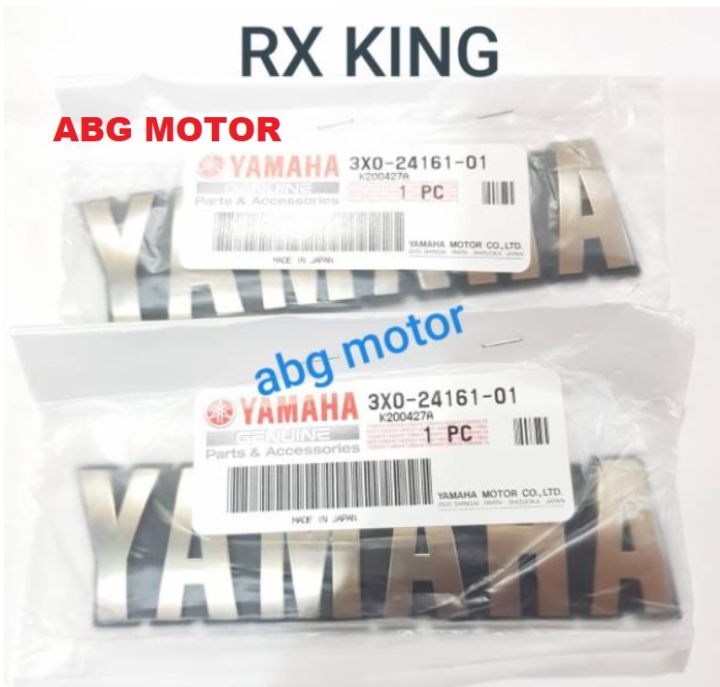 EMBLEM TULISAN YAMAHA RX KING ORIGINAL HARGA SEPASANG | Lazada Indonesia
