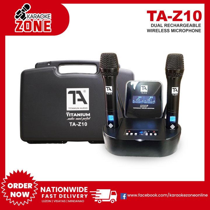 Titanium Audio TA Z10 Wireless Microphone / UHF Rechargeable Wireless ...