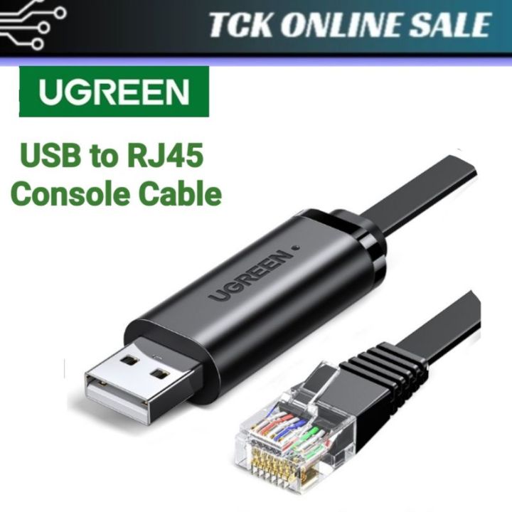 UGREEN 50773 USB To RJ45 Console Cable Adapter Converter (1.5M) RS232 ...