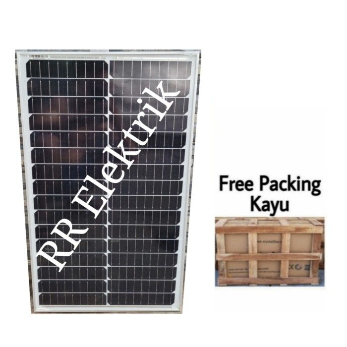 Solar Panel Solar Cell Panel Surya Sunwatt 50wp Mono Half Cutt SNI ...