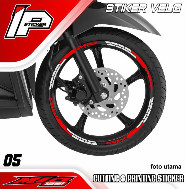 Sticker Velg MIO 125i - Sticker Velg Variasi List Yamaha MIO 125i.05 ...