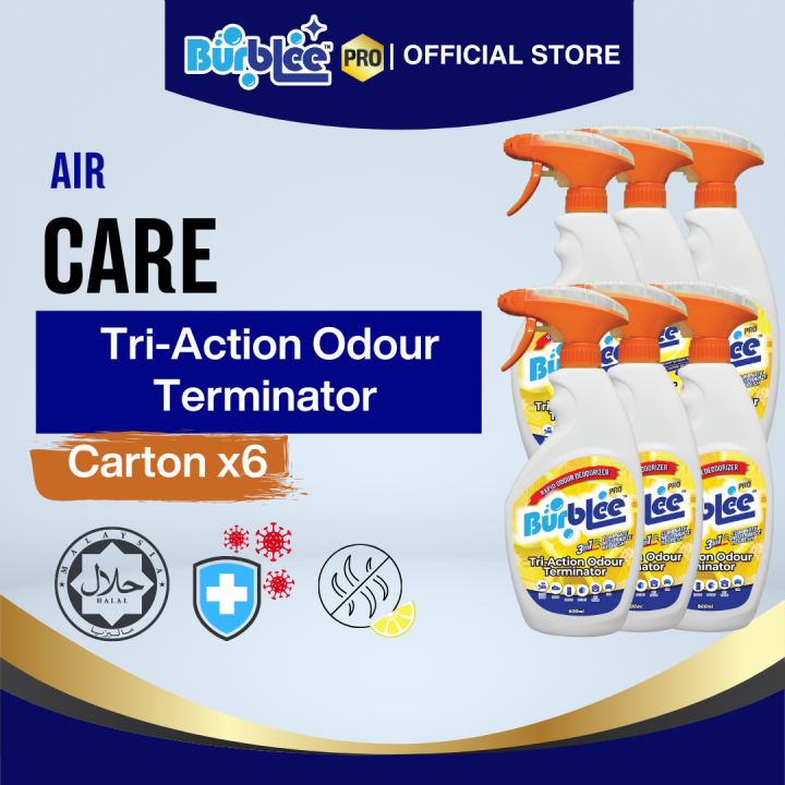 Burblee PRO Tri-Action Odour Terminator Air Freshener To Eliminate Food ...