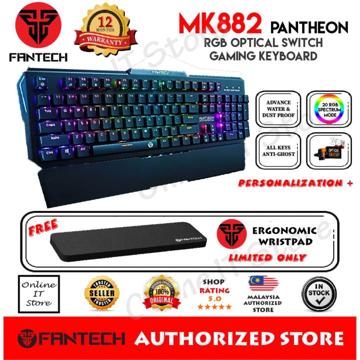 Fantech PANTHEON MK882 Customizeable Full Size Programmable Macro RGB ...