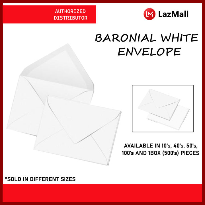 Baronial White Paper Envelope | Lazada PH