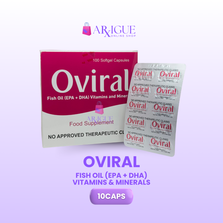 OVIRAL FISH OIL (EPA + DHA) MULTIVITAMINS AND MINERALS - 1O PCS (for ...