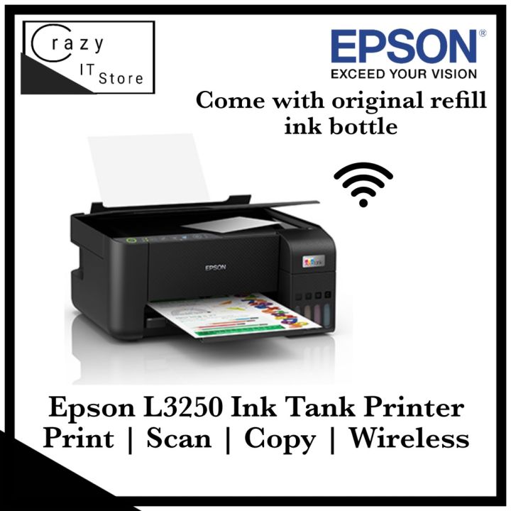 Epson l3250 WiFi printer 3 in 1 original ink tank refill (print/scan ...
