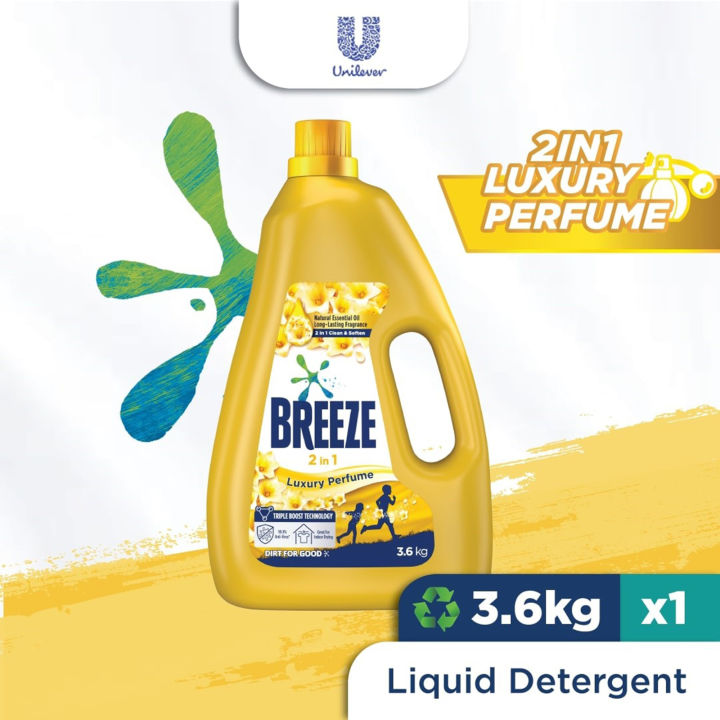 Breeze 2 in 1 Relaunch Luxury Perfume Liquid Detergent 3.6kg | Lazada ...