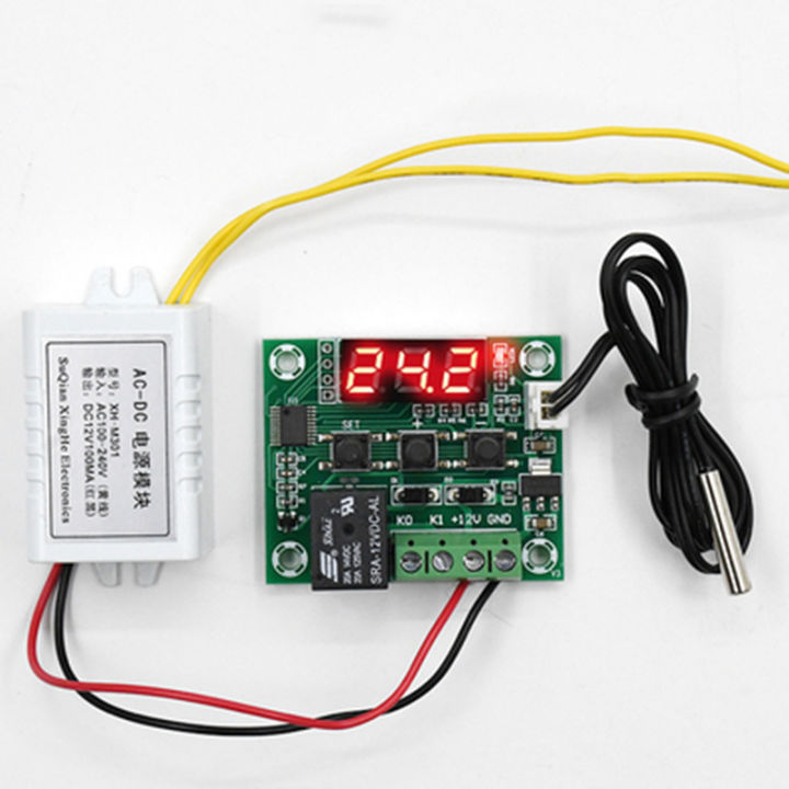 W1209 220V Digital Thermostat High Precision Cooling and Heating ...