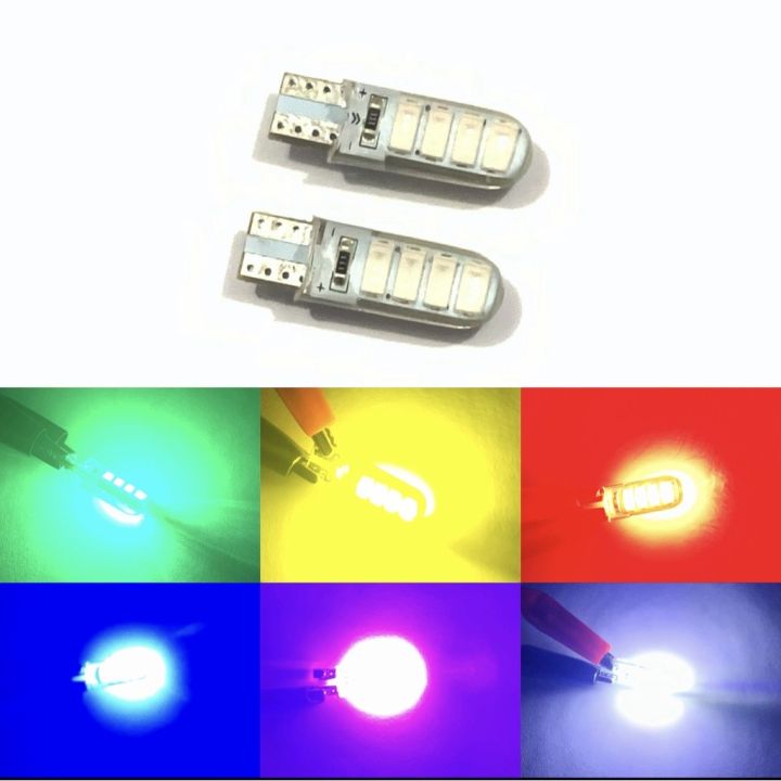 T10 Led Park Light Jelly 8Led Park Light for Motorcycle Peanut Bulb ...