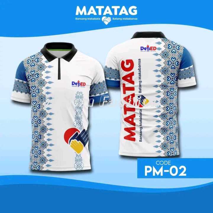 Full Quality Sublimation DepEd Matatag Polo Shirt na may Zipper CODE:PM ...