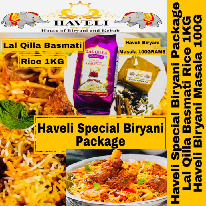 BEST- Haveli Special Biryani Package Basmati Rice And Spice Mix ...