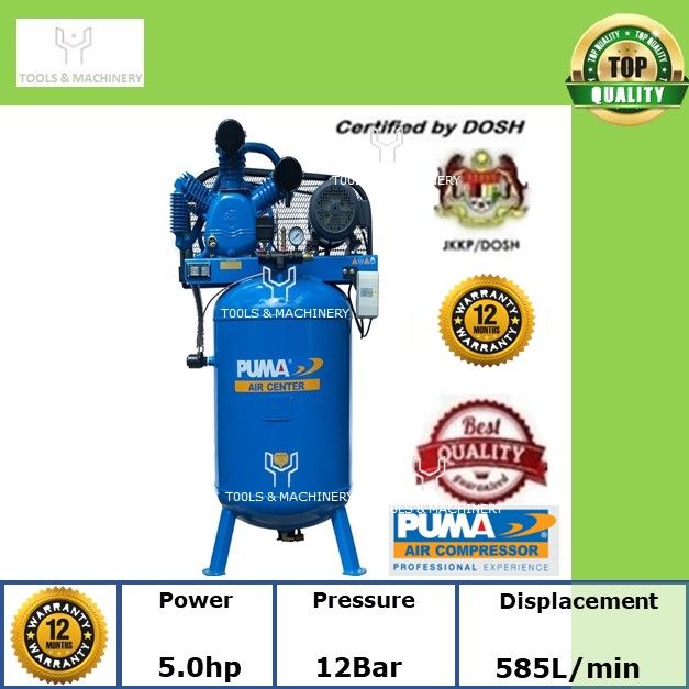 TH Puma 5HP 228L 12Bar Air Compressor TK50-250V | Lazada