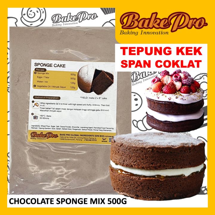 CHOCOLATE SPONGE CAKE MIX 500g | Lazada