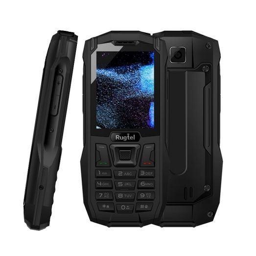 Rugtel โทรศัพท์มีสาย R2C,กันฝุ่นกันกระแทกกันน้ำ IP68 2.4นิ้ว,MTK6261D ...