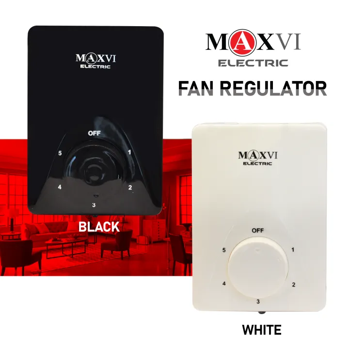 MAXVI FAN REGULATOR ONLY (BLACK / WHITE) | Lazada