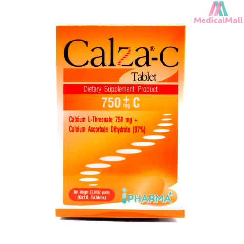 หมดอายุ 8/24 CalZa C Tablet แคลซ่า ซี แคลเซียม แอล- ทรีโอเนต 850 mg ...