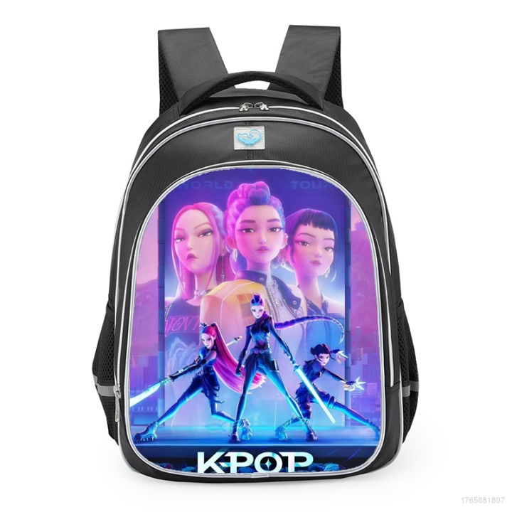 L91 KPop Demon Hunters backpack Children bags K-Pop Demon Hunters Large ...