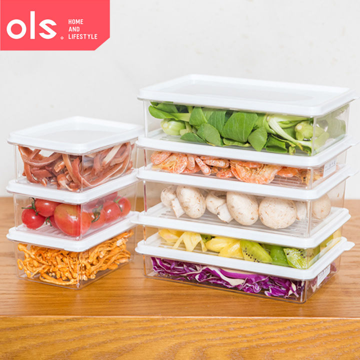 OLS Refrigerator Fruit Vegetable Meat Food Organizer Food Keeper Keep ...