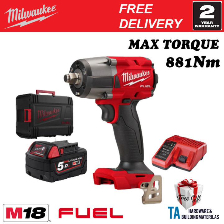 MILWAUKEE M18 FMTIW2F12 FUEL MID TORQUE IMPACT WRENCH MAX 881Nm | Lazada