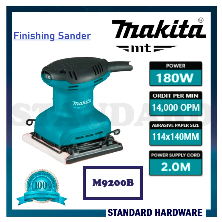 MAKITA MT M9200B (102mm) 180W Finishing Sander [100% ORIGINAL] | Lazada