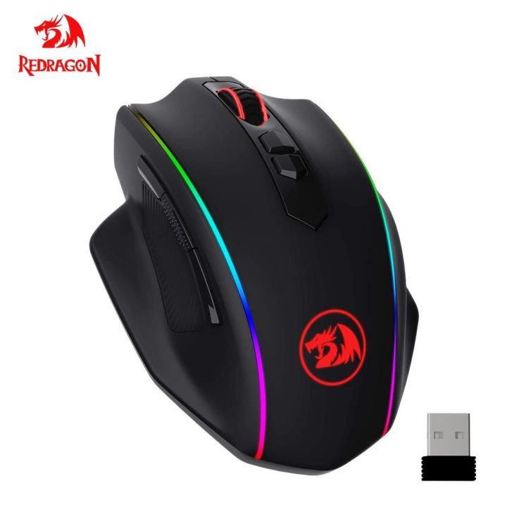 Redragon Vampire Elite M686 USB Wireless 2.4G Gaming RGB Mouse 16000 ...