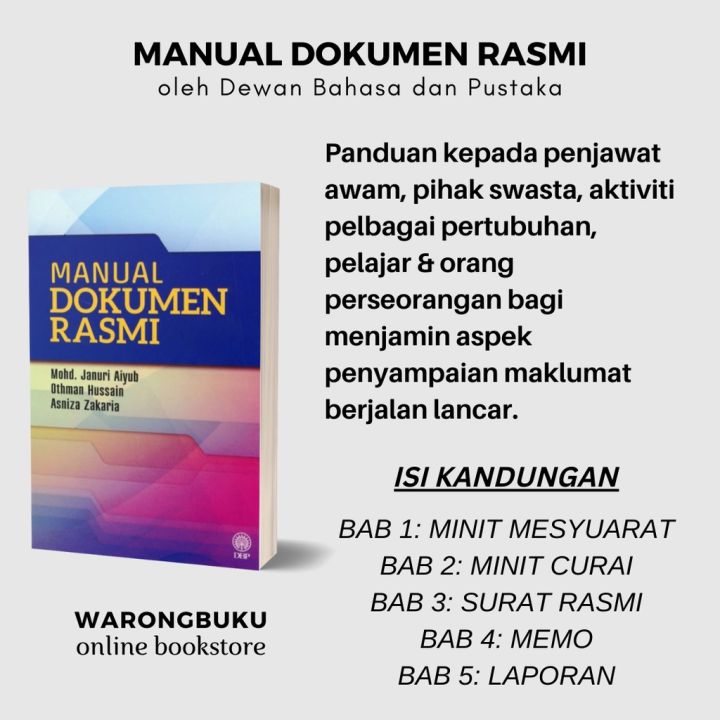 DBP - Manual Dokumen Rasmi (2018) | panduan penulisan dokumen rasmi ...