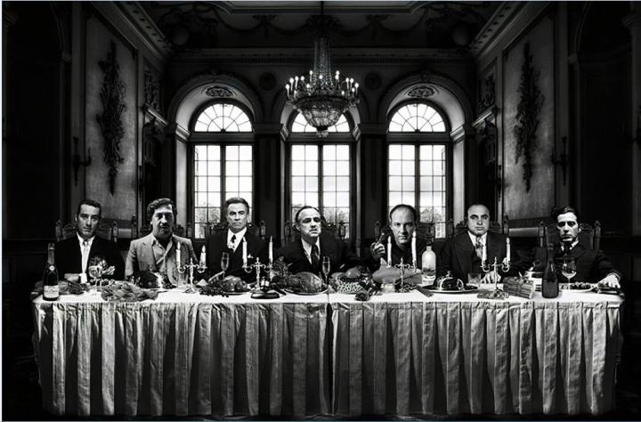The Last Supper Gangster Canvas Poster Mafia Pablo Escobar Vito ...