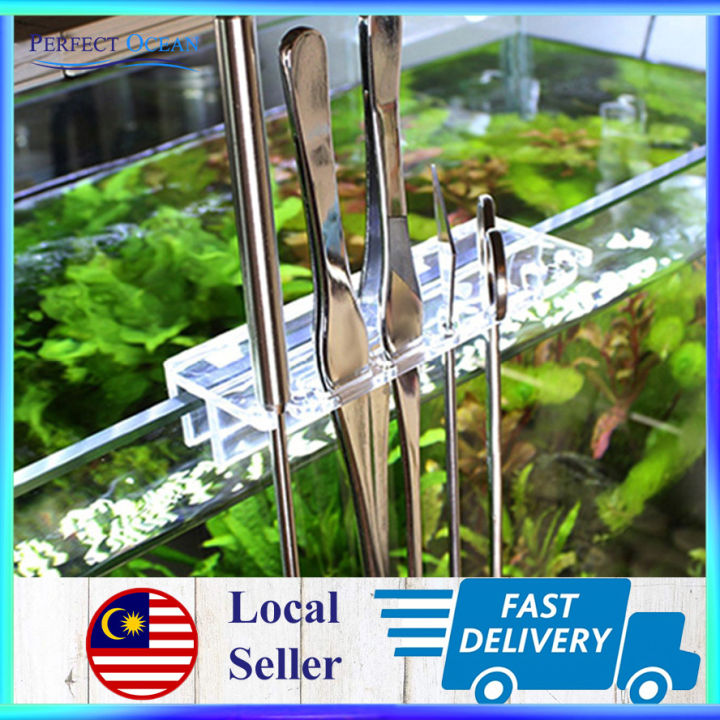 Acrylic Aquascape Tools Holder Aquarium Pemegang Alat Akuarium 🌊READY ...
