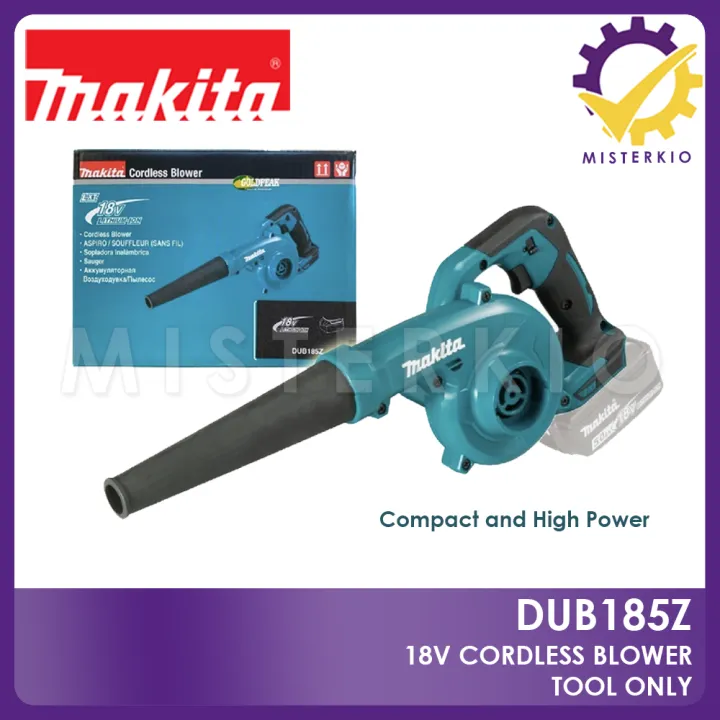 Makita DUB185Z, 18V Cordless Blower, Vacuum, 2 in 1, Compact and High ...