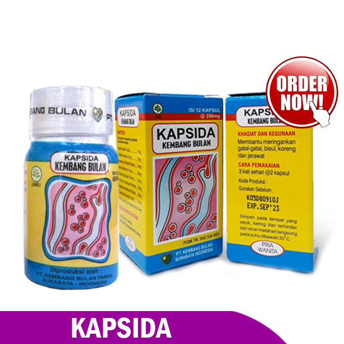 Kapsida Kembang Bulan 12 Kapsul - Obat Gatal, Bisul, Jerawat, dan Darah ...