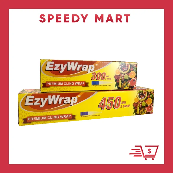 EzyWrap Catering Film 12"(300mm) x 300m / 18"(450mm) x 300m With Sliding Knife | Lazada
