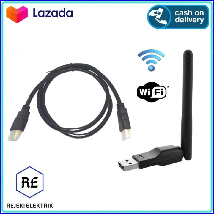 USB DONGLE WIFI WFD-01 Dongle Set Top Box / PAKET HDMI | Lazada Indonesia