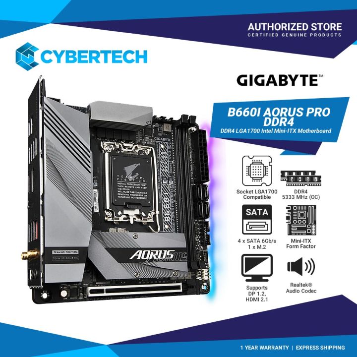 Gigabyte B660I AORUS PRO DDR4 [with WIFI,ITX] Motherboard | Lazada PH