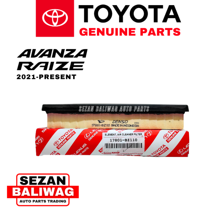 ORIGINAL TOYOTA AIR FILTER TOYOTA AVANZA RAIZE VELOZ 2002-PRESENT 17801 ...