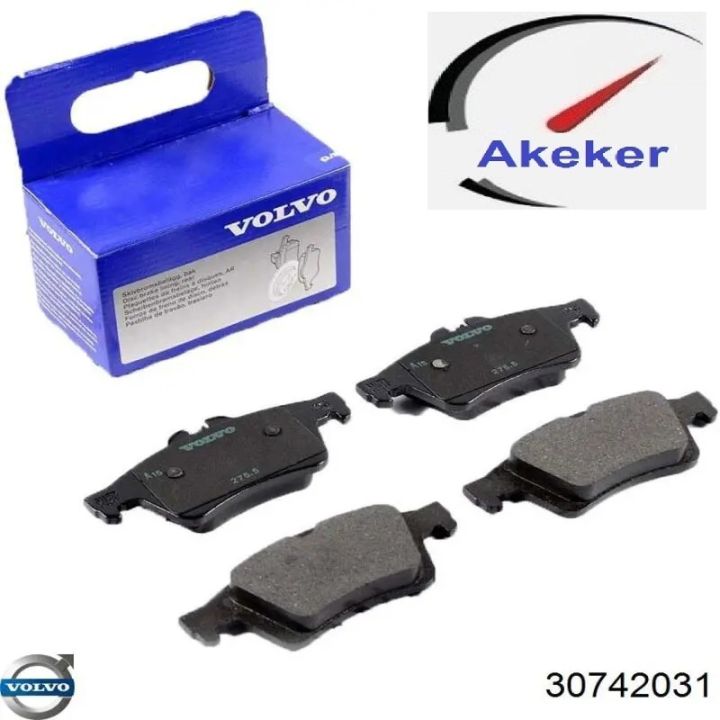 Genuine Volvo Rear Brake Pads Kit S40 V50 (2004-2012), C30 (2007-2013 ...