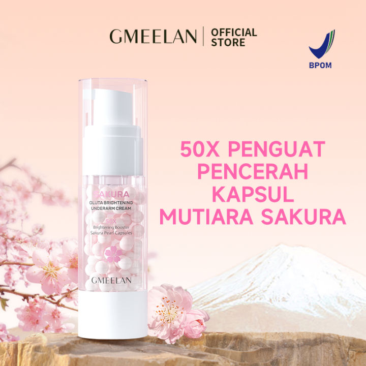 GMEELAN Cherry Blossom Underarm Whitening Cream 30g Underarm Whitening Smoothing Moisturising ...