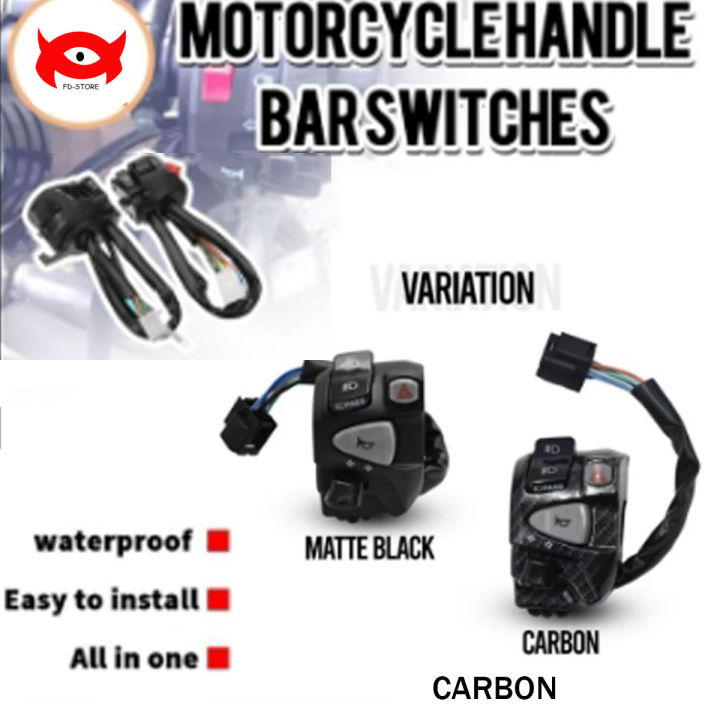 HONDA CLICK 125i/150i HANDLE SWITCH MOTO-6317 WITH PASSING LIGHT LEFT ...