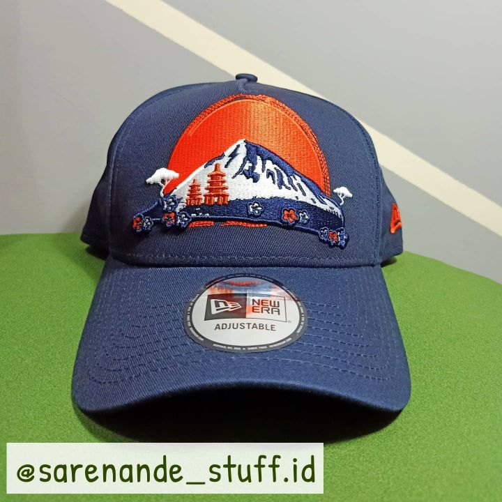 Topi New Era Mount Fuji, Far East Trucker Cap (Navy) ORIGINAL | Lazada ...