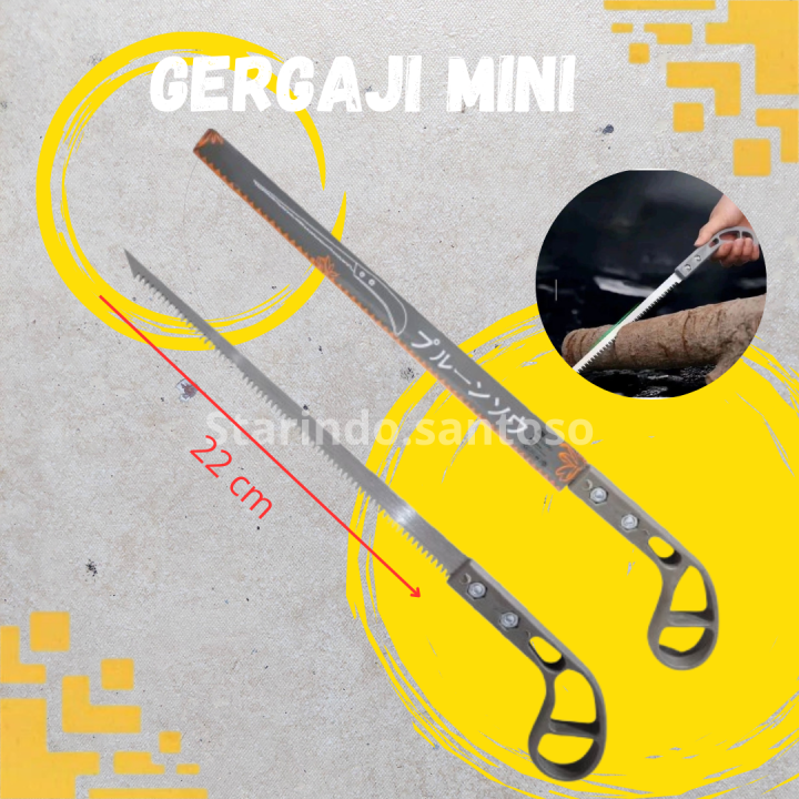 Gergaji Kayu Mini Gergaji Potong Kayu Super Tajam Baja Paduan SK5 Hand ...