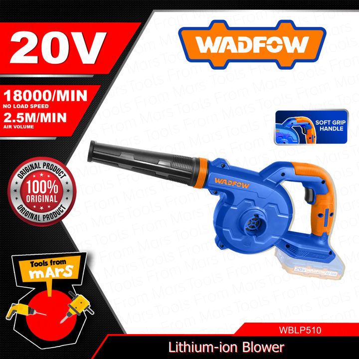 WADFOW 20V Li-Ion Cordless Blower Rechargeable Handheld Outdoor ...