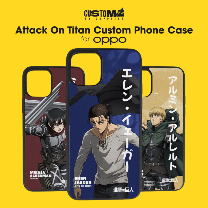 Oppo F9 F7 F5 F1s Attack On Titan Anime Inspired Design Customized ...