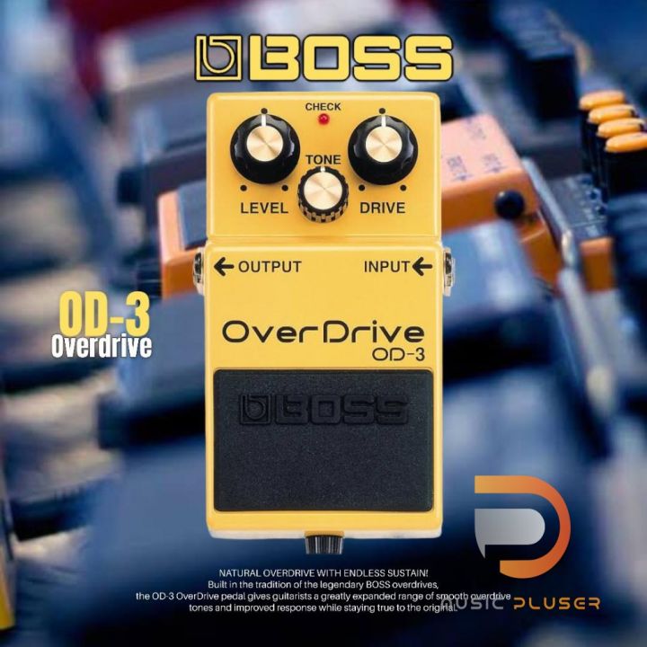 Boss OD-3 OverDrive เอฟเฟ็คกีต้าร์เสียงแตกแบบอุ่นๆ ปรับย่านความถี่ได้ละเอียด แข็งแรง ทนทาน Made ...